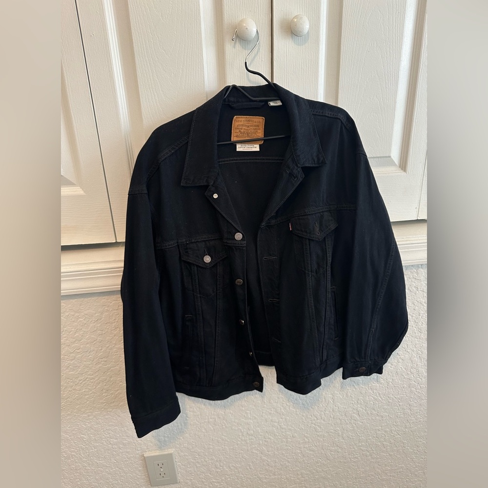 Levi Oversized Black Denim Jacket - Gem